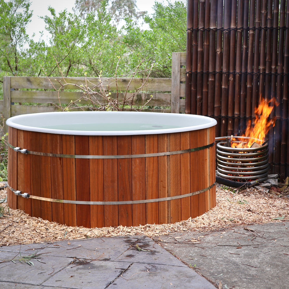 Off Grid Wood Fired Hot Tub – Barrel Tubs